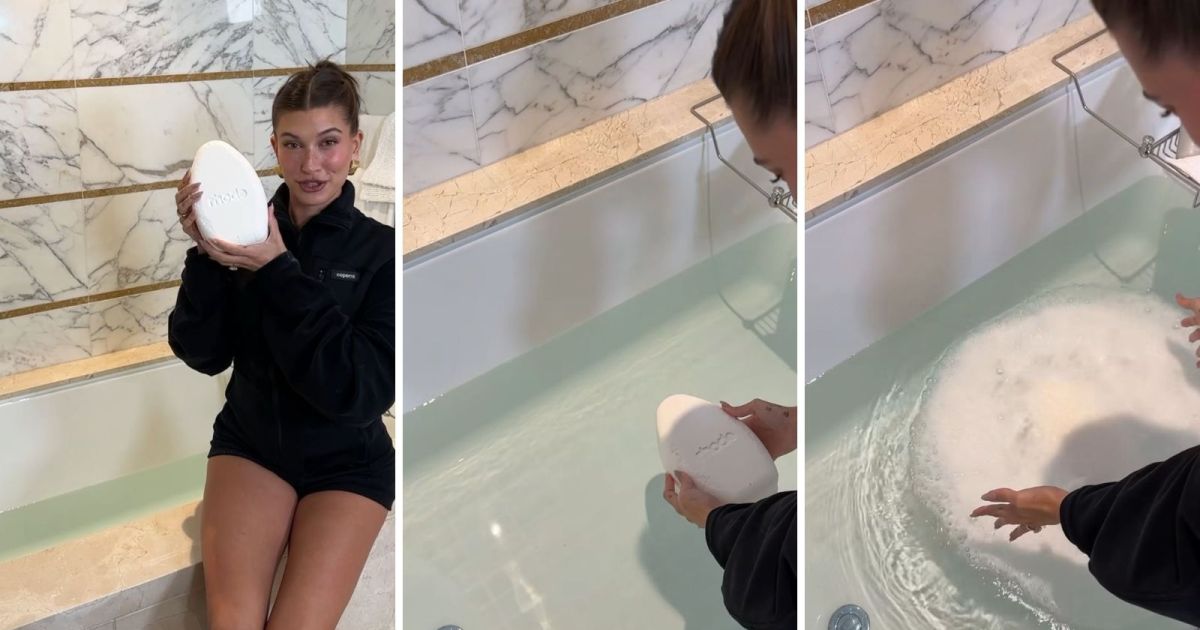 Hailey Bieber divulga novo gel facial com "embalagem" que dissolve na ...