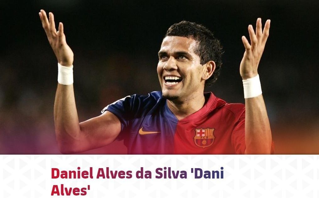 Barcelona volta atrás e recoloca Daniel Alves em lista de lendas do ...