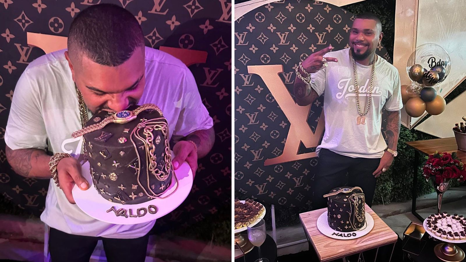 Naldo Benny comemora 45 anos com bolo de grife; veja fotos | CNN Brasil