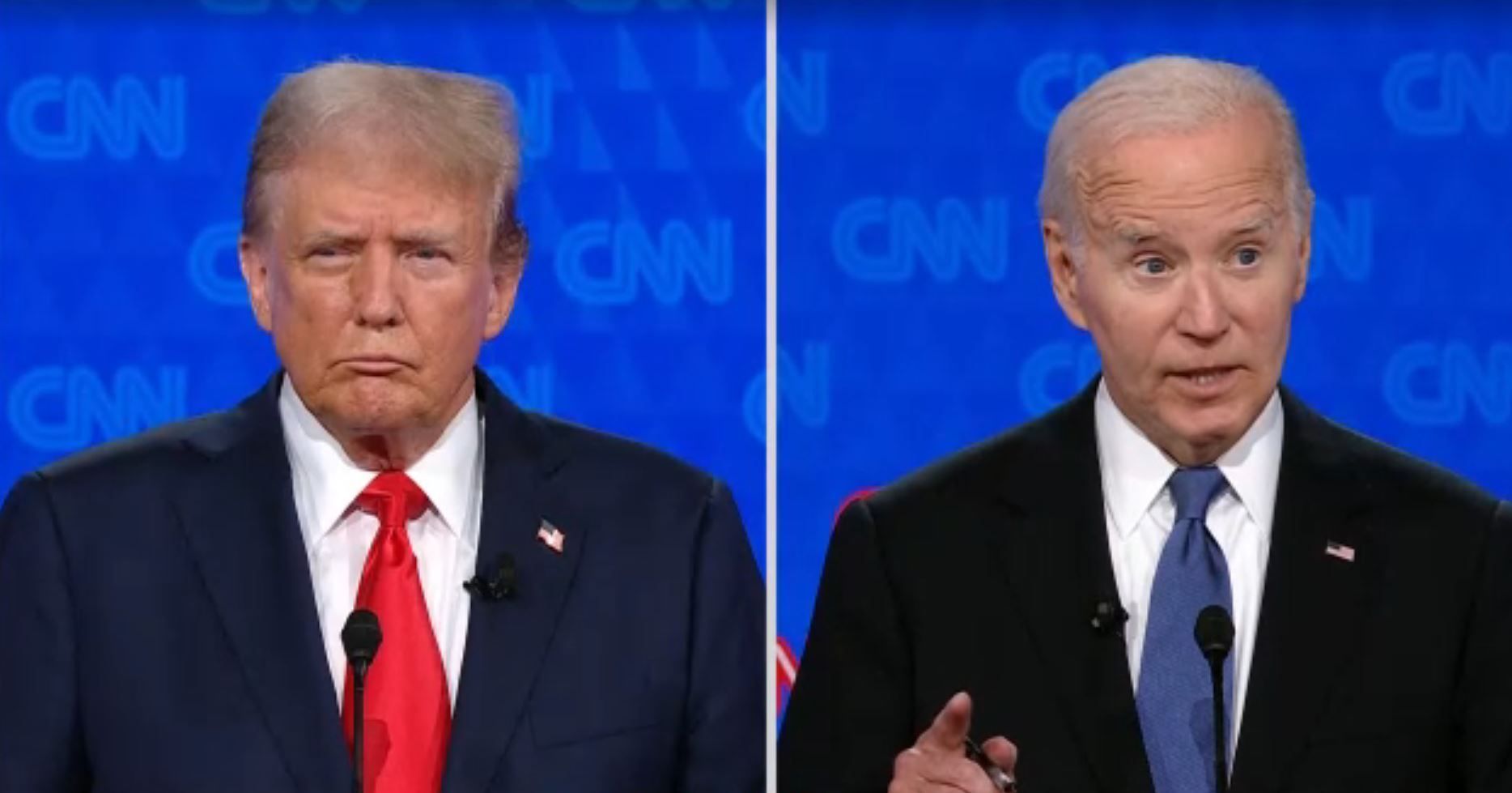 Após cerca de 50 minutos de debate, Trump lidera em tempo de fala | CNN ...