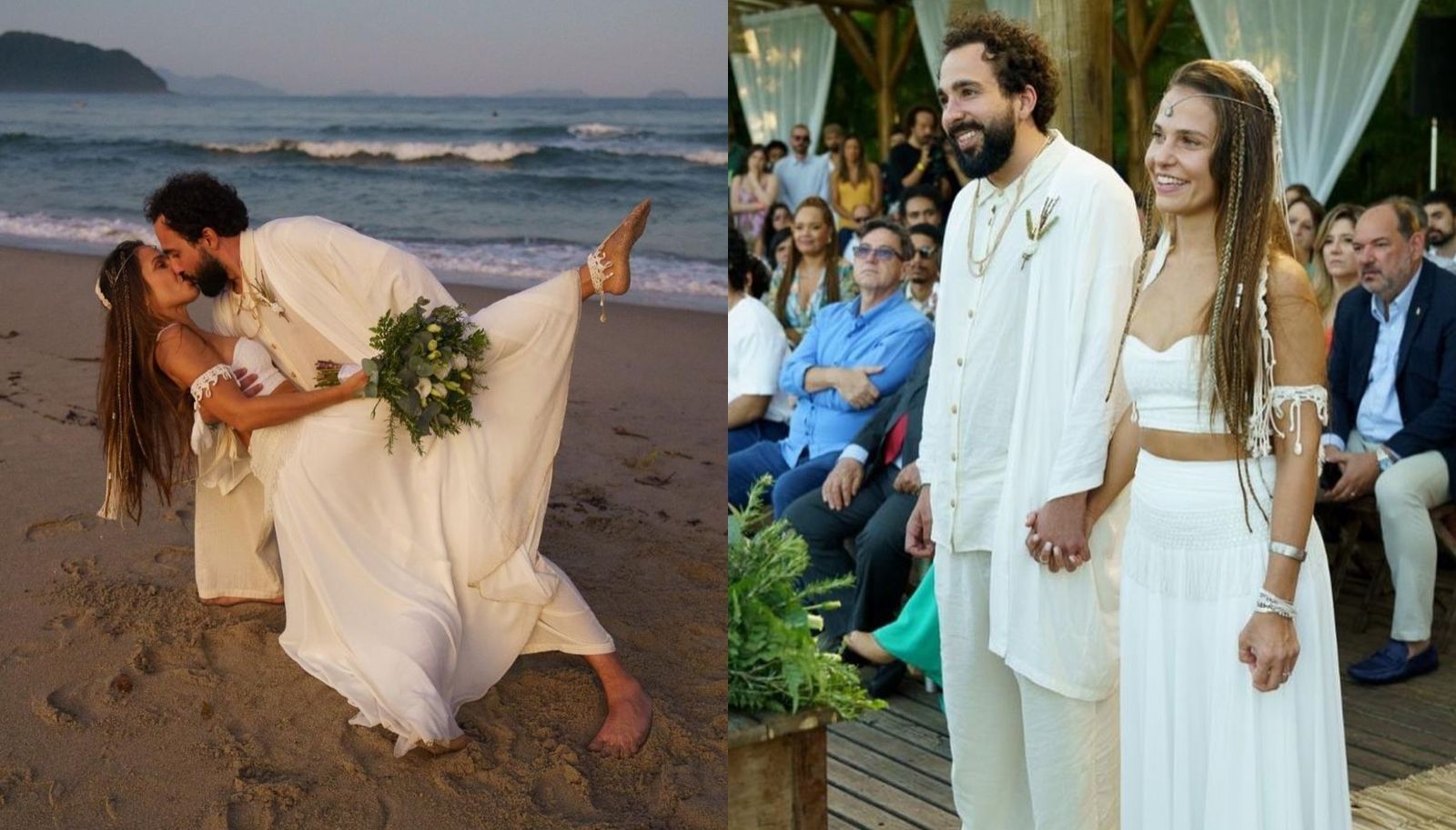 Humorista Murilo Couto se casa na praia e compartilha fotos: "Chorei ...