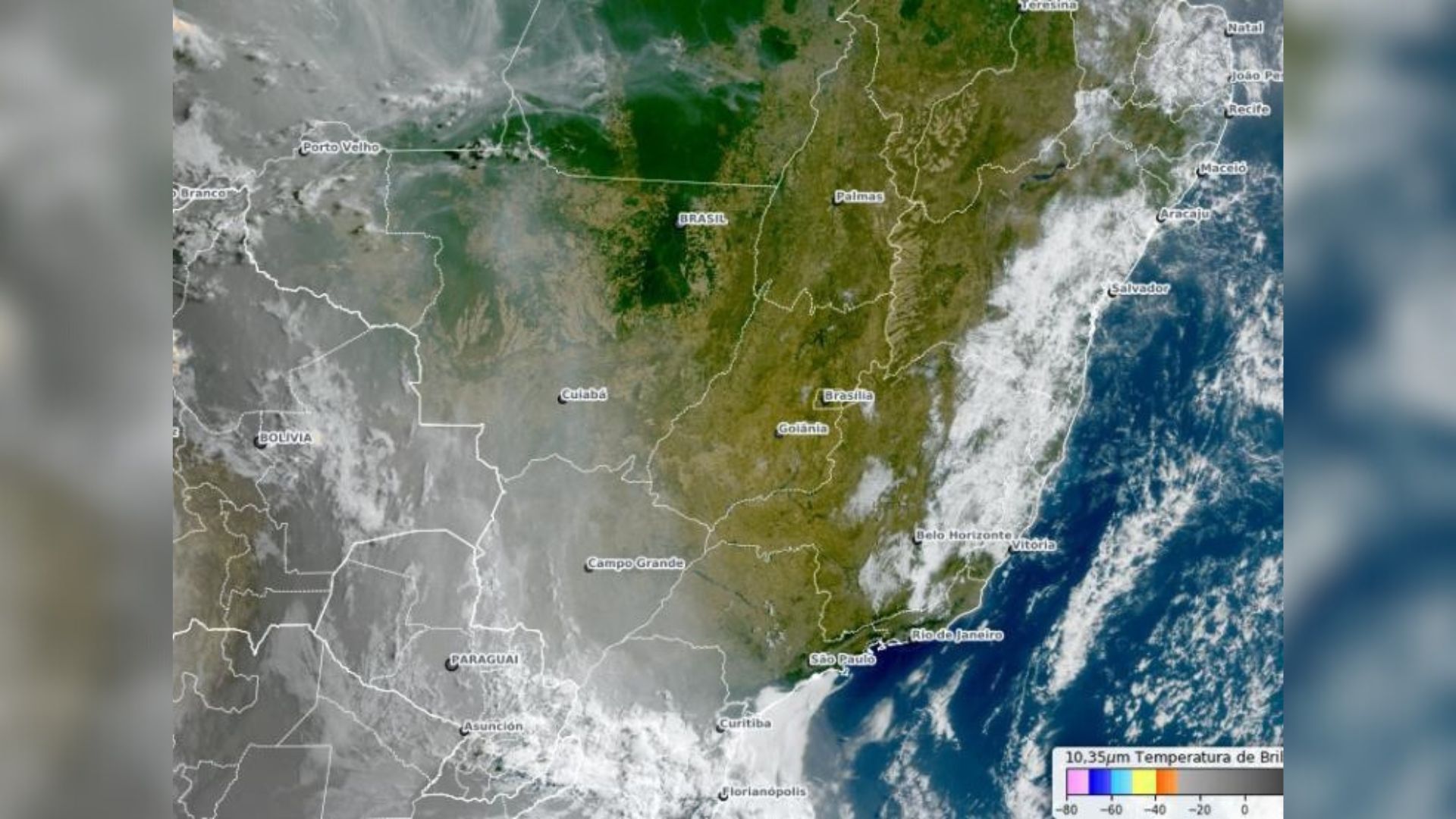 Satélite mostra fumaça de queimadas chegando no Sul do Brasil | CNN Brasil