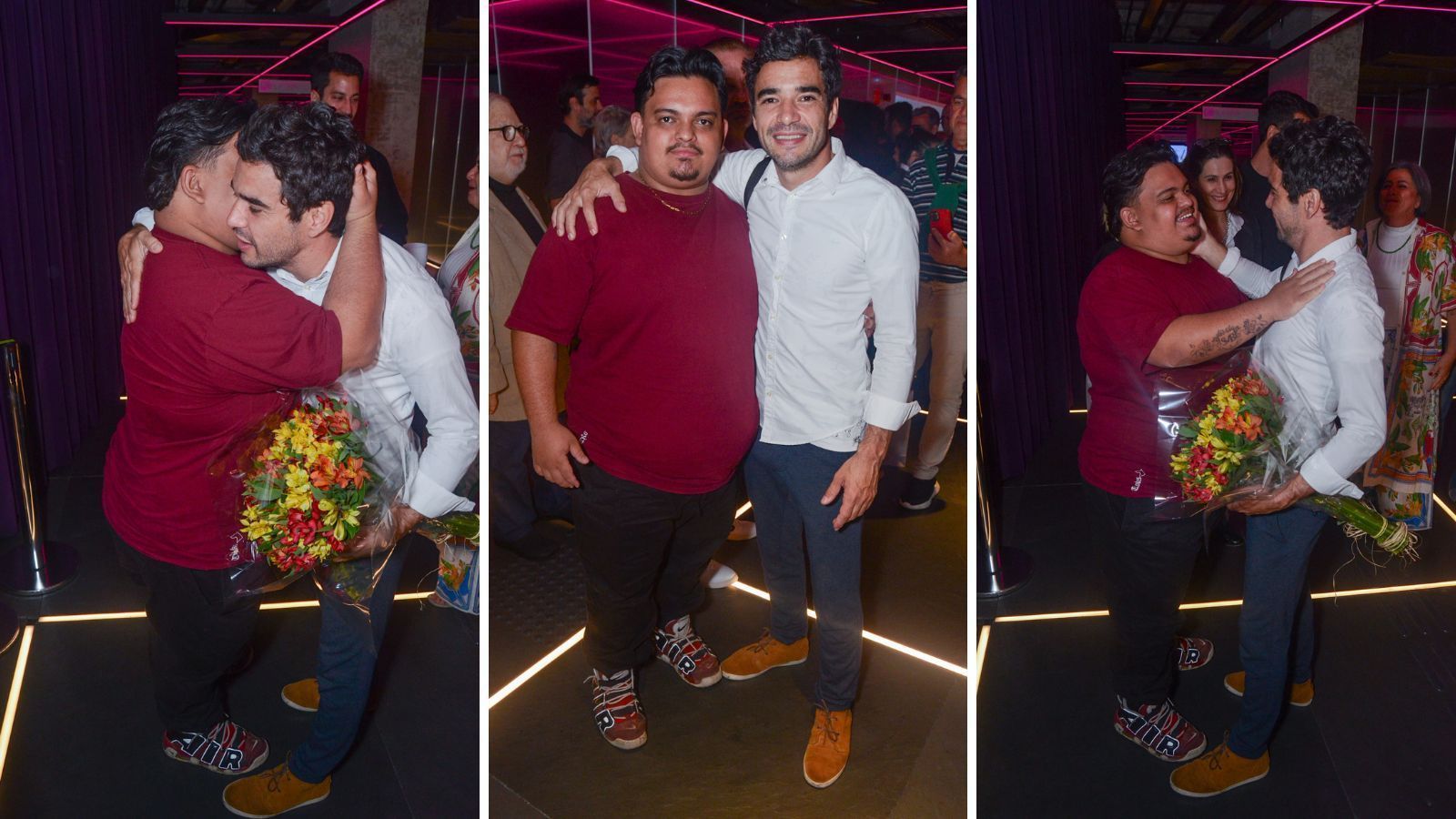 Caio Blat faz rara aparição com filho adotivo em estreia de espetáculo ...