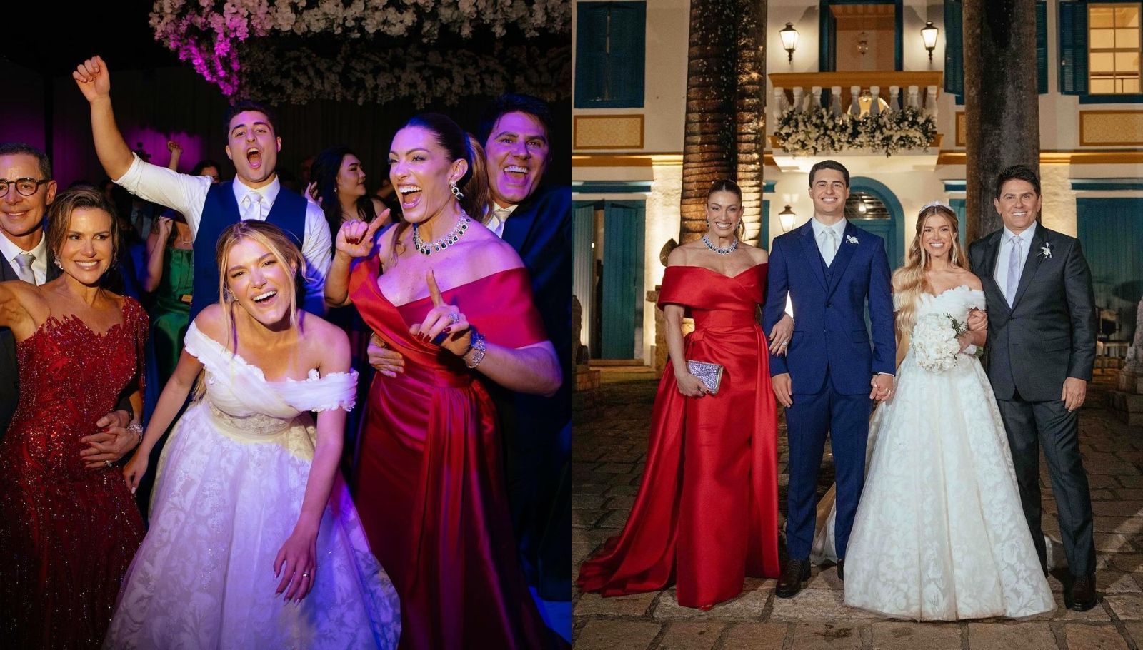 Elaine Mickely abre álbum de fotos do casamento de seu filho com Cesar ...