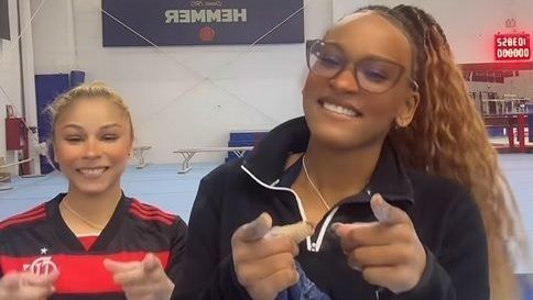 Após Olimpíada, Rebeca Andrade e Flávia Saraiva voltam aos treinos no ...