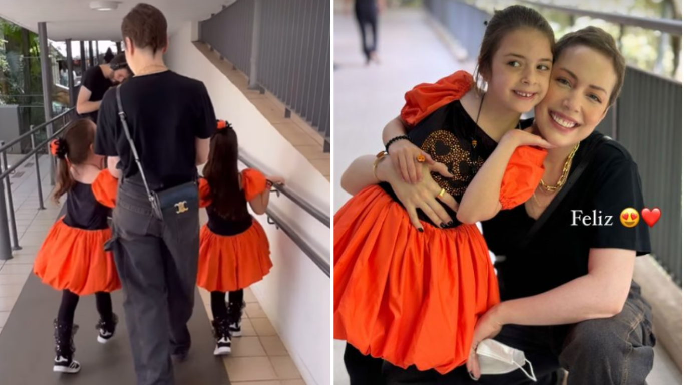 Fabiana Justus celebra ida ao colégio das filhas: "Feliz de estar de ...