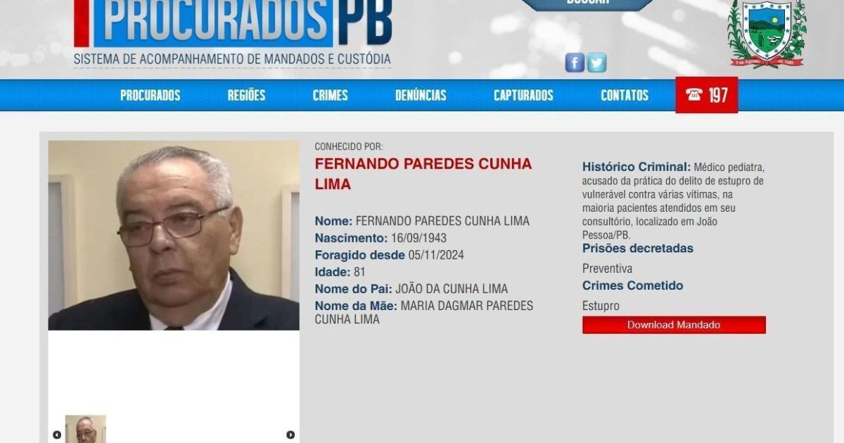 Justiça mantém prisão domiciliar de pediatra condenado por abusar ...