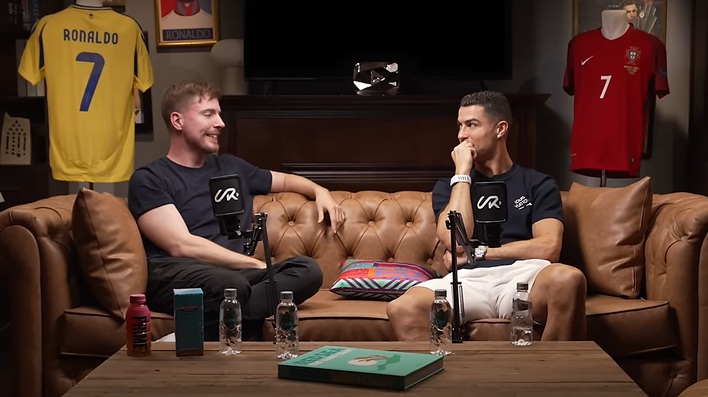 Vídeo de Cristiano Ronaldo com maior youtuber do mundo impressiona em ...