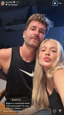 Léo Pereira chora após reação de Karoline Lima ao novo visual do ...
