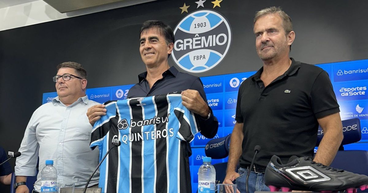 Quinteros é apresentado no Grêmio e aponta contratações para o elenco ...