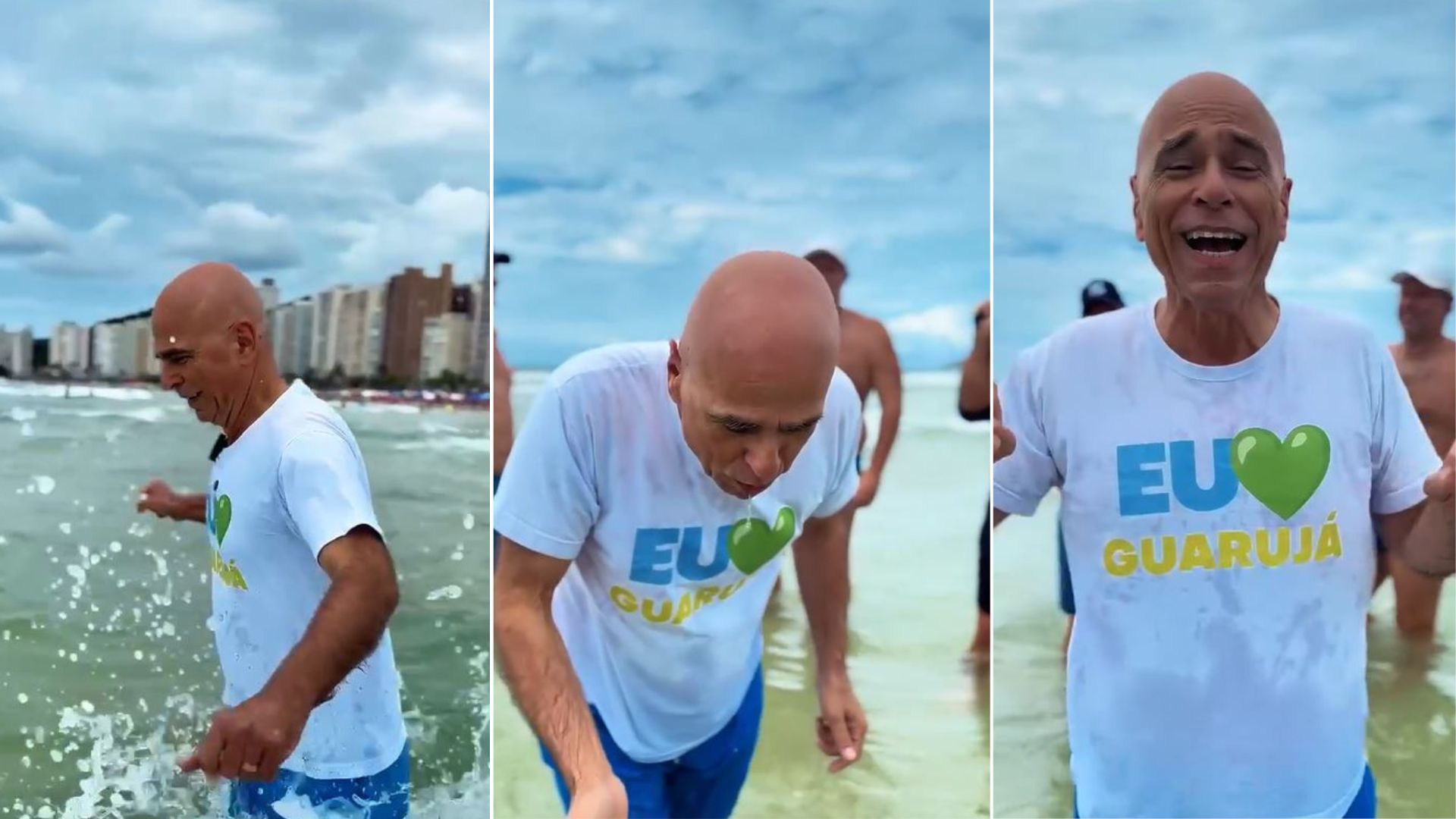 Vídeo: prefeito de Guarujá bebe água do mar após surto de virose | CNN ...
