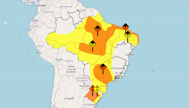 Calor histórico e temporais; veja como fica o clima hoje no Brasil ...