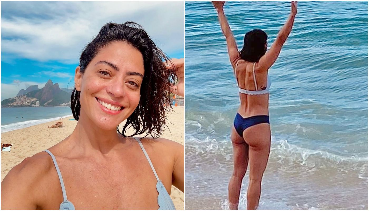 Carol Castro, de "Garota do Momento", posa na praia; veja | CNN Brasil