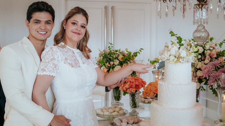 Filha de Tom Cavalcante se casa com sertanejo; veja fotos | CNN Brasil
