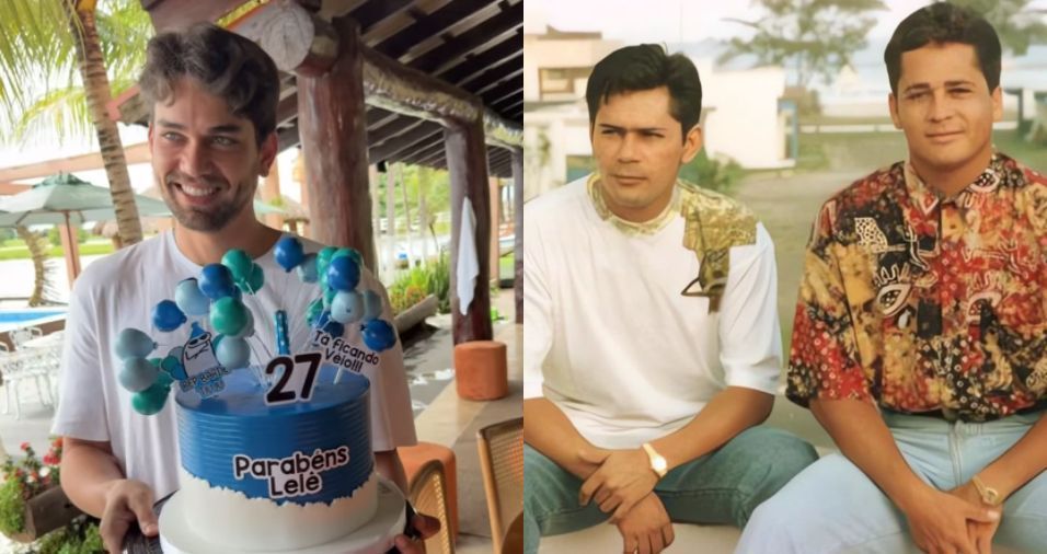 Filho de Leandro comemora aniversário com o tio, o cantor Leonardo ...