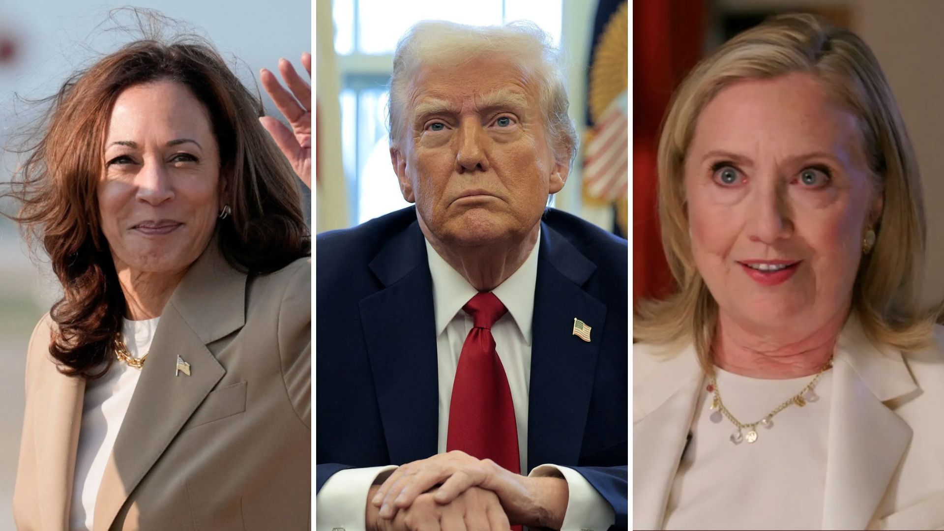 Trump retira autorizações de segurança para Kamala Harris e Hillary ...