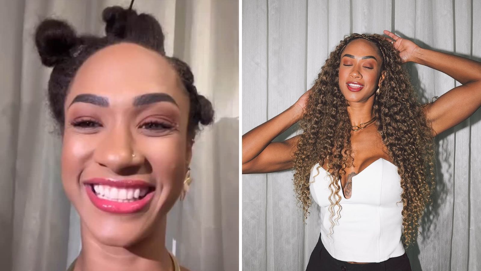 Após BBB 25, Aline muda de visual com ajuda de Camilla; veja como ficou ...