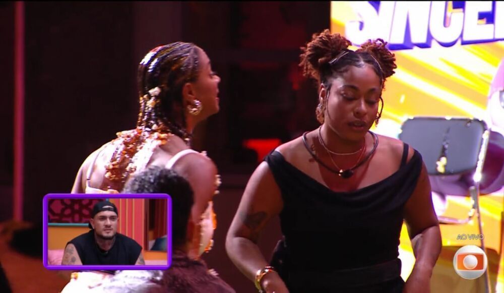 BBB25: Aline e Thamiris trocam farpas ao vivo e ignoram Tadeu Schmidt ...