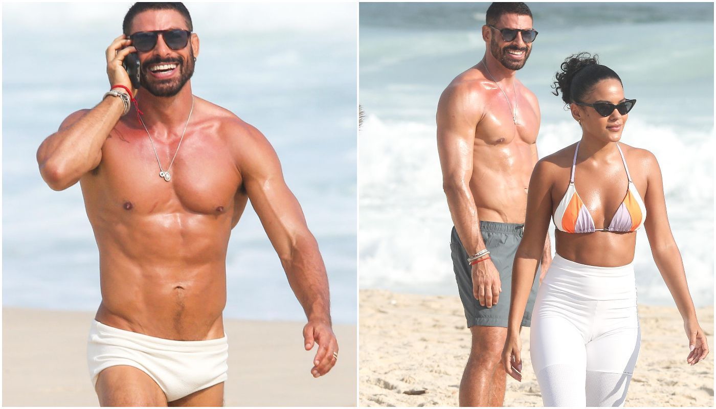 Cauã Reymond e Bella Campos gravam "Vale Tudo" em praia no Rio; veja fotos | CNN Brasil