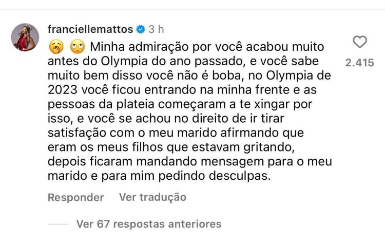 Campeãs do Mr. Olympia trocam farpas nas redes sociais: "Guria chata ...