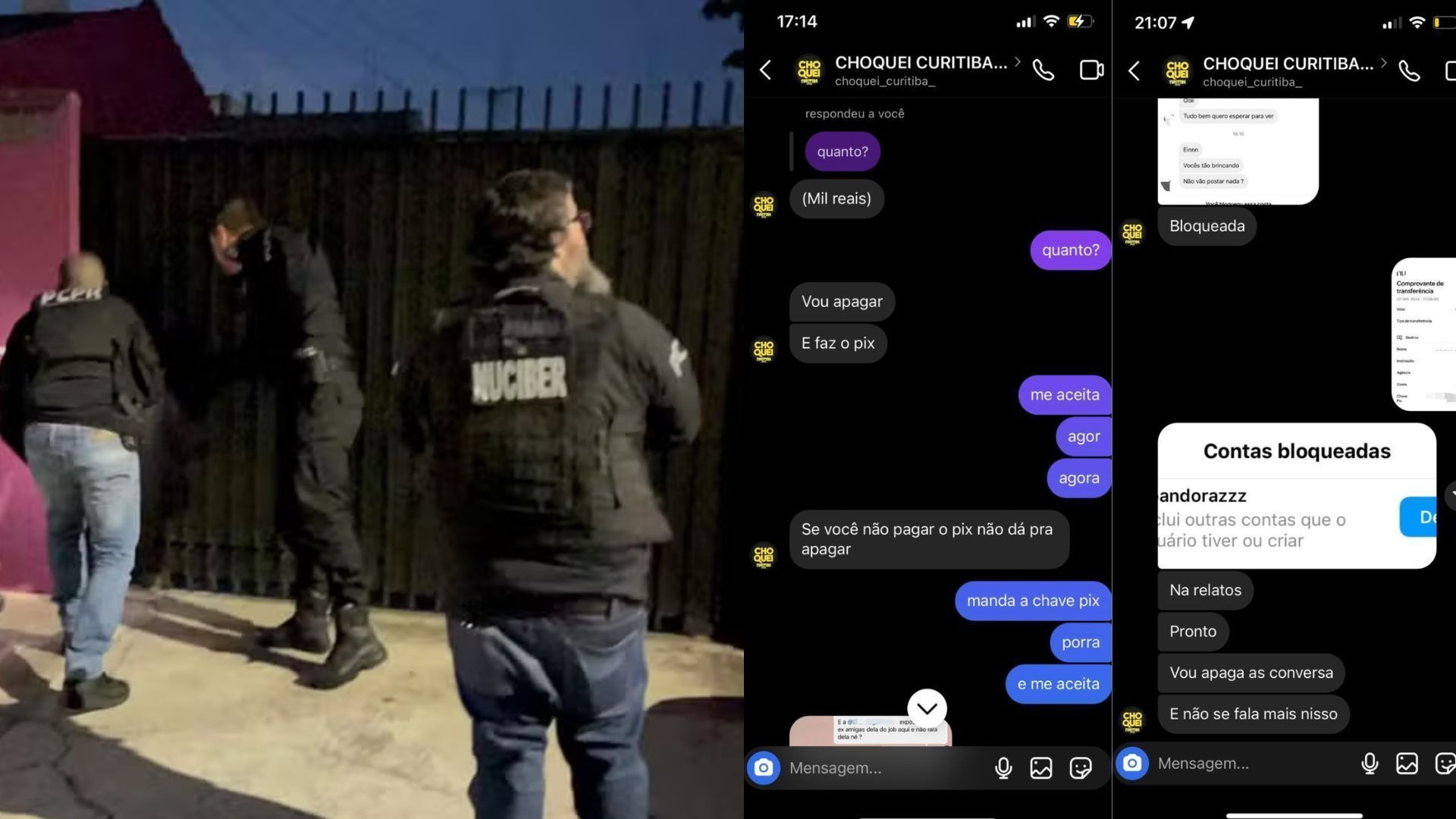 ‘Choquei Curitiba': homem usava perfil de fofocas para extorquir ...