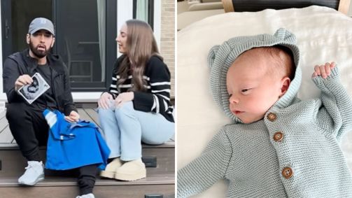 Nasce Elliot Marshall, primeiro neto de Eminem; veja fotos | CNN Brasil