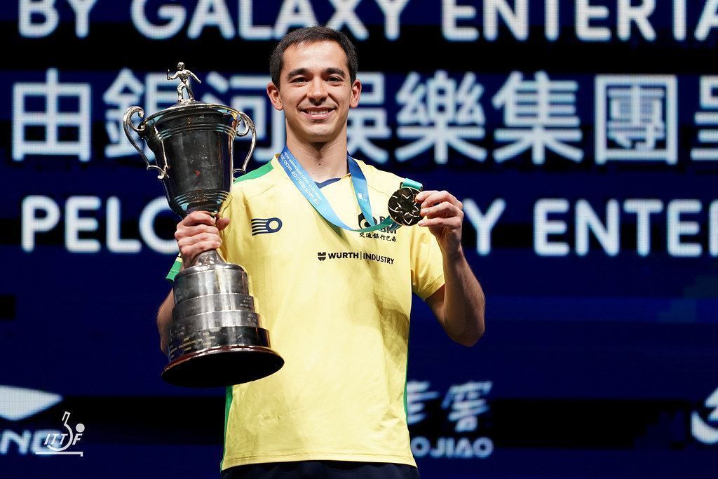 Hugo Calderano é o primeiro "americano" campeão mundial no Tênis de ...