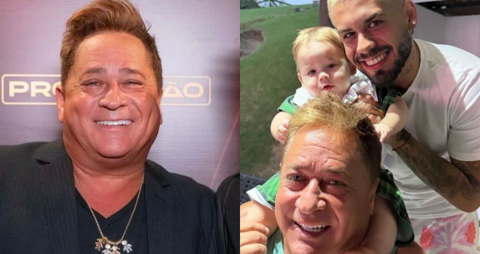 Leonardo posa com filho e neto, Zé Felipe e José Leonardo: "Zé + Zé ...