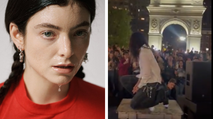 Lorde performa novo single para multidão nas ruas de Nova York; veja ...