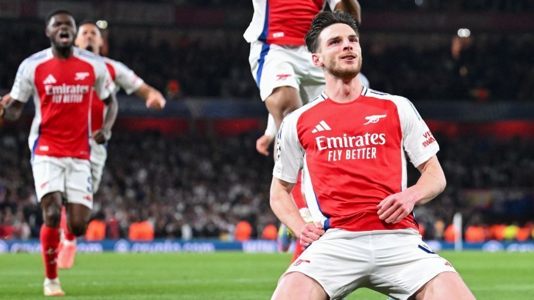 Com Rice "soltinho", Arsenal dá show e vence Real Madrid na Champions ...