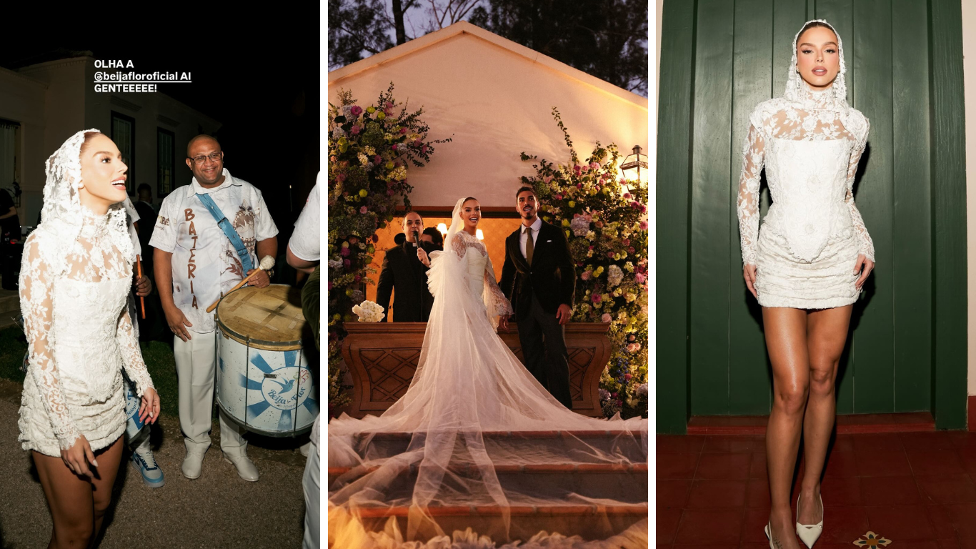 Giovanna Lancellotti faz 2º casamento com show da Beija-Flor e dois ...