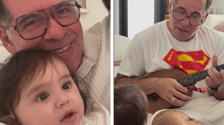Leandro Hassum encanta seguidores em momento com a neta: "Vovô fofo ...