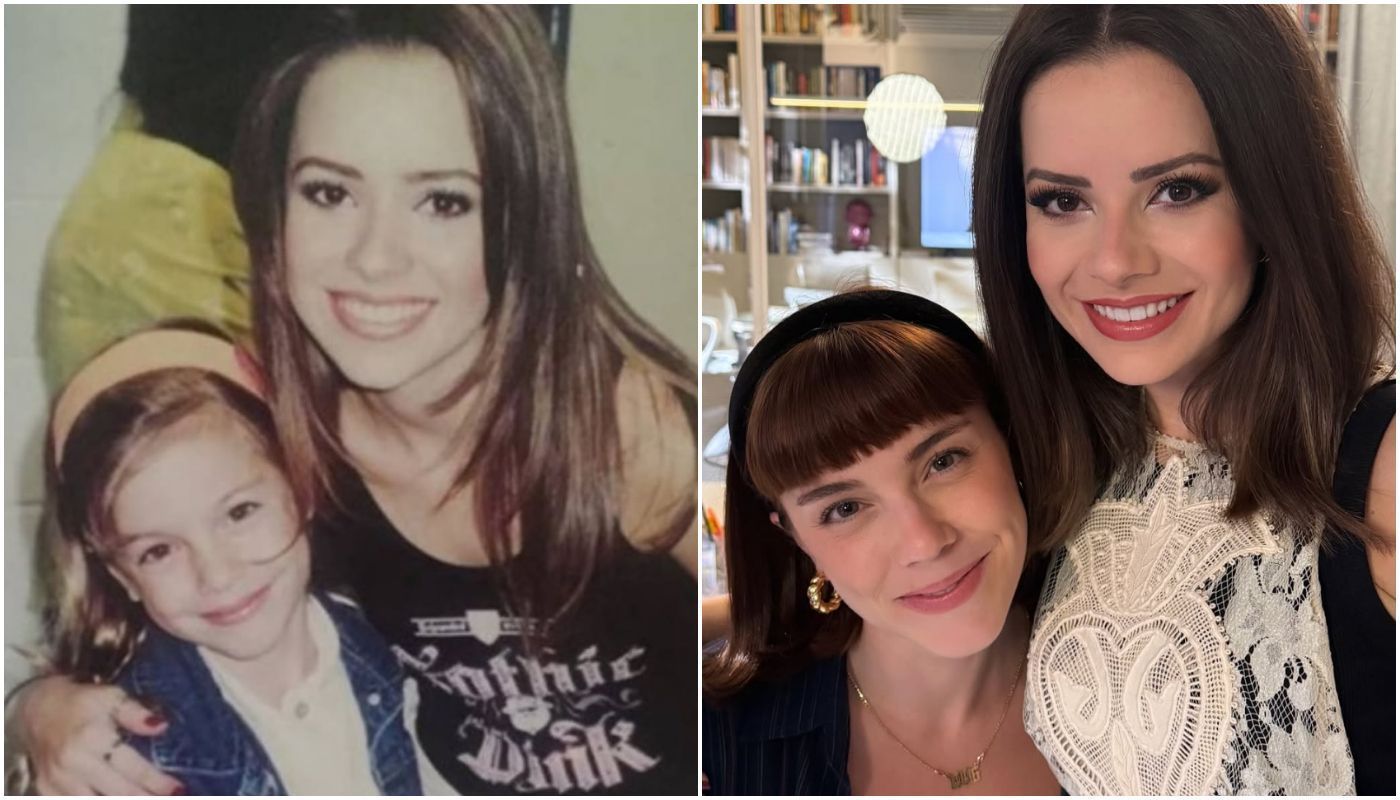 Alice Wegmann reproduz foto de infância com Sandy; veja | CNN Brasil