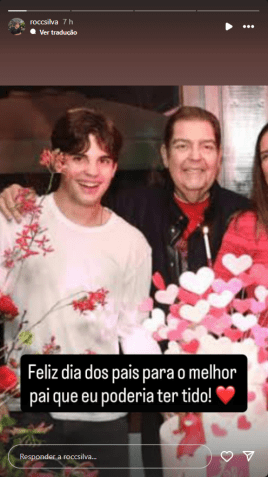 Filhos homenageiam Faustão em Dia dos Pais; apresentador segue ...