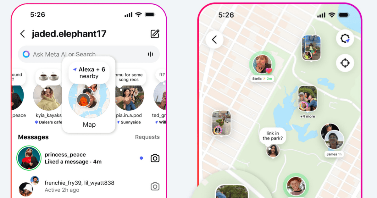 Meta anuncia novidades usando o mapa do Instagram; veja como utilizar ...