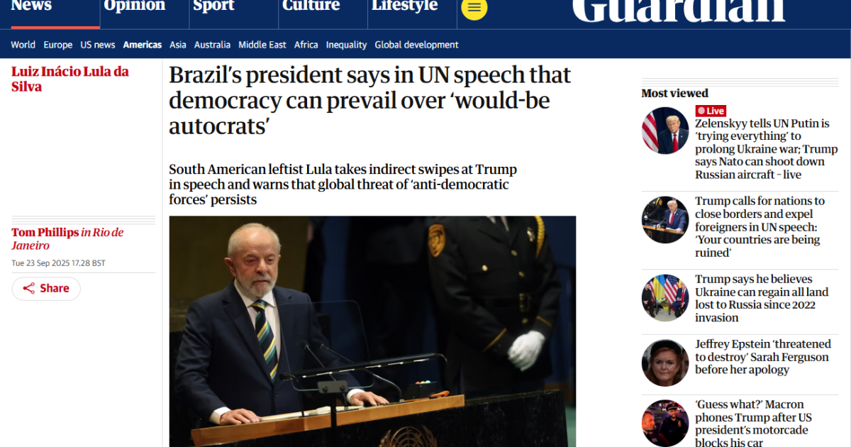 Imprensa internacional repercute discurso de Lula na ONU | CNN Brasil