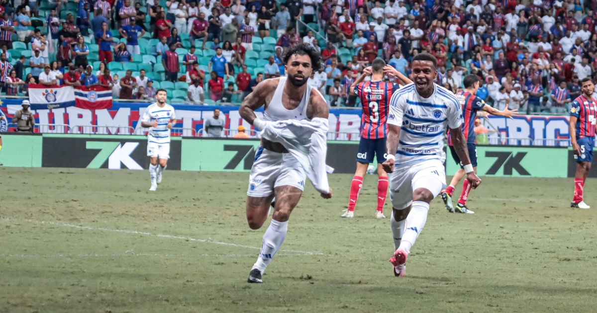 Gabigol marca golaço no fim, e Cruzeiro vence o Bahia pelo Brasileirão ...