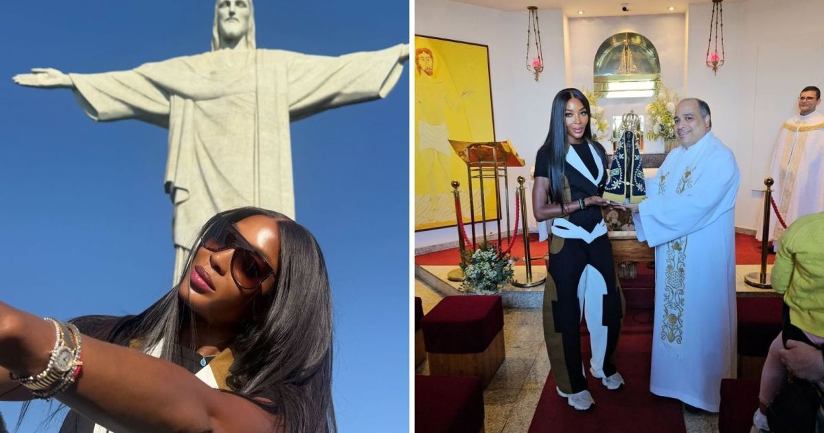 Naomi Campbell mostra fotos de viagem ao Brasil e declara: "País que ...