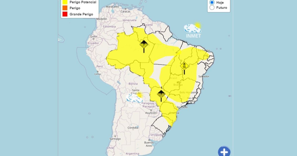 Previsão: semana começa com chuvas intensas e baixa umidade no Brasil ...