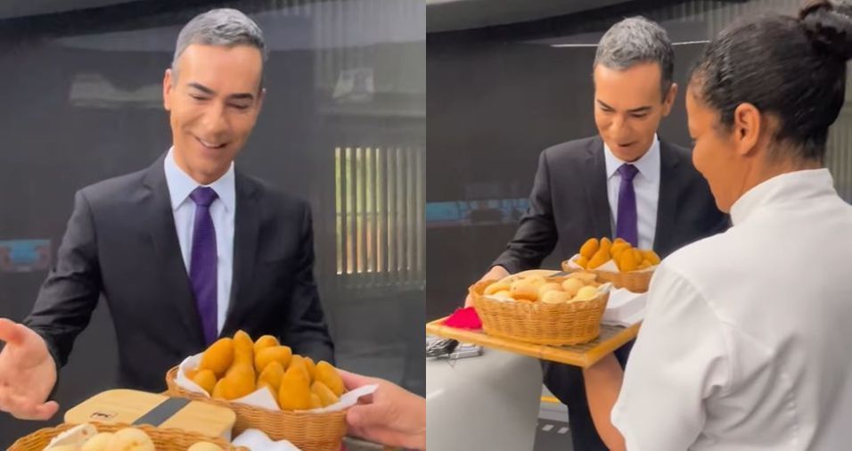 César Tralli ganha mimos de Ana Maria Braga ao deixar o "Jornal Hoje ...