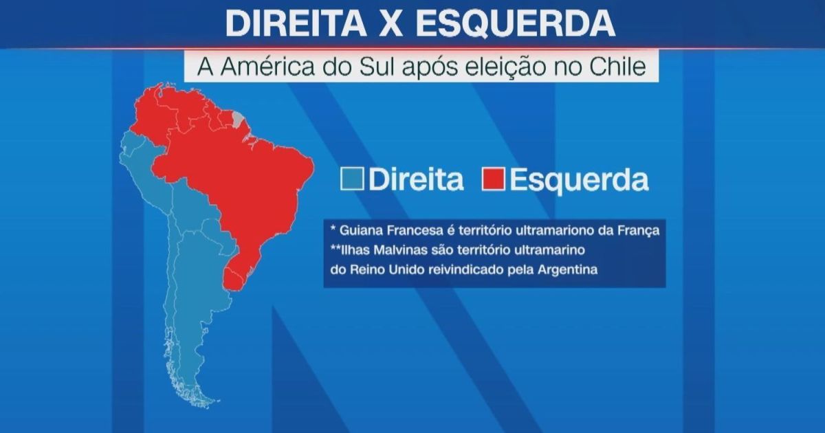 Direita x Esquerda: Mapa mostra distribuição de governos na América do ...