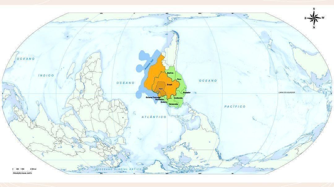 IBGE lança versão do mapa-múndi com o Pará no centro, em homenagem à ...