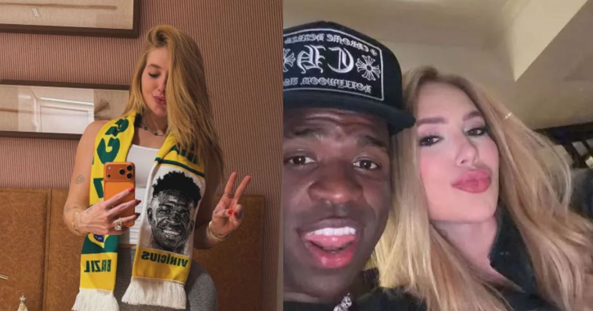 Virginia ganha presente de Vini Jr. com o rosto dele: "Reclama, mas gosta" | CNN Brasil