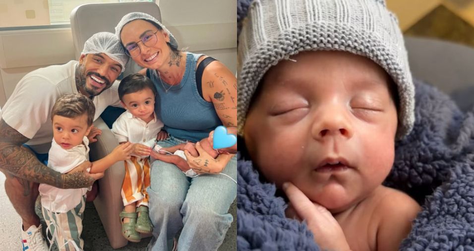 Clara Maia mostra rosto do filho prematuro que está há dois meses na ...