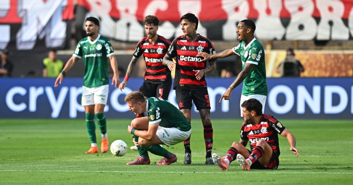 Palmeiras x Flamengo: como ficou perna de Bruno Fuchs após falta de ...