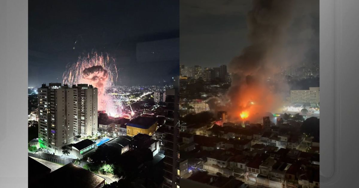 Fire Engulfs Fireworks Warehouse in São Paulo's East Zone - Shorty News