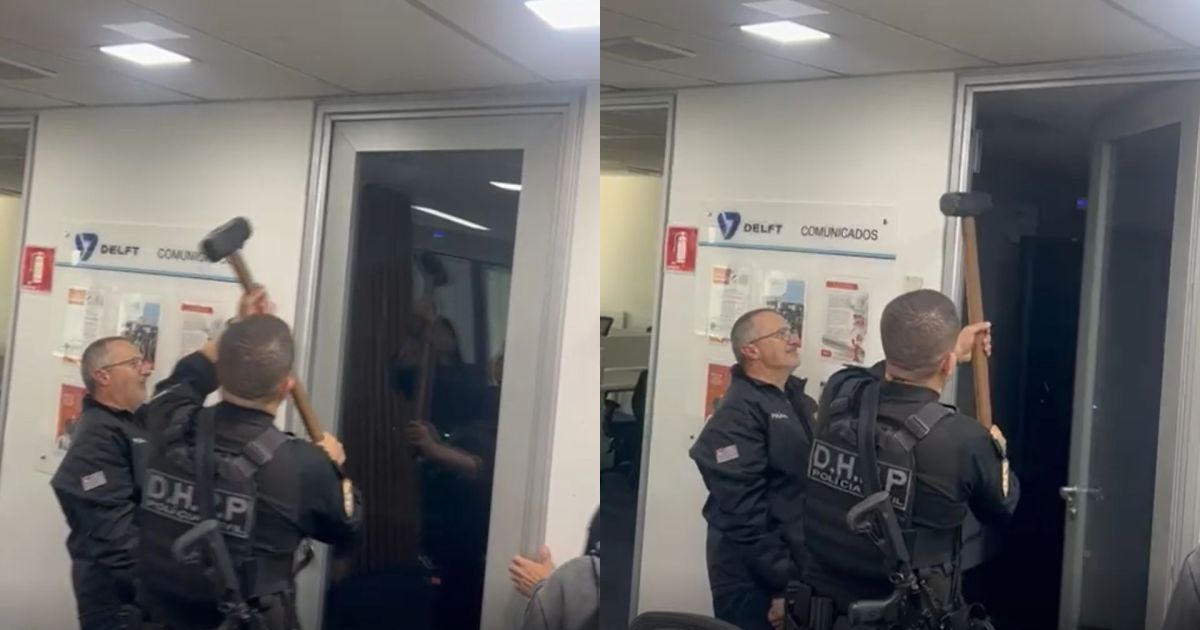 Vídeo: polícia usa marreta para abrir porta durante operação contra ...