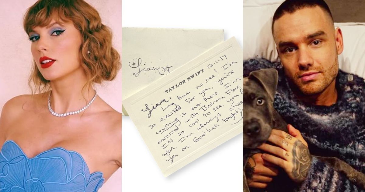 Carta que Taylor Swift escreveu a Liam Payne será leiloada por até £ 10 ...