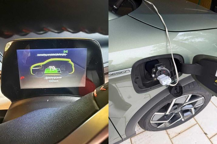 Powerbank gigante: dono de BYD usa carro para gerar energia durante ...