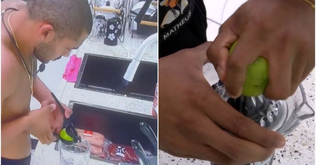 BBB 26: Matheus espreme limão de forma inusitada e vira meme | CNN Brasil